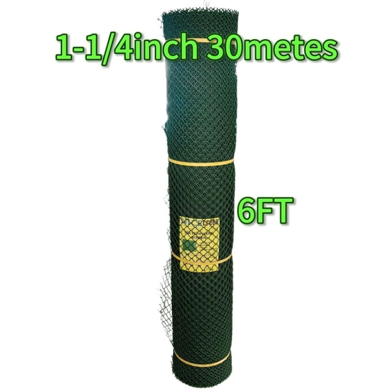 6FT 30Metes Plastic Garden Fence Screen Chicken Wire Fencing Mesh Plant ...