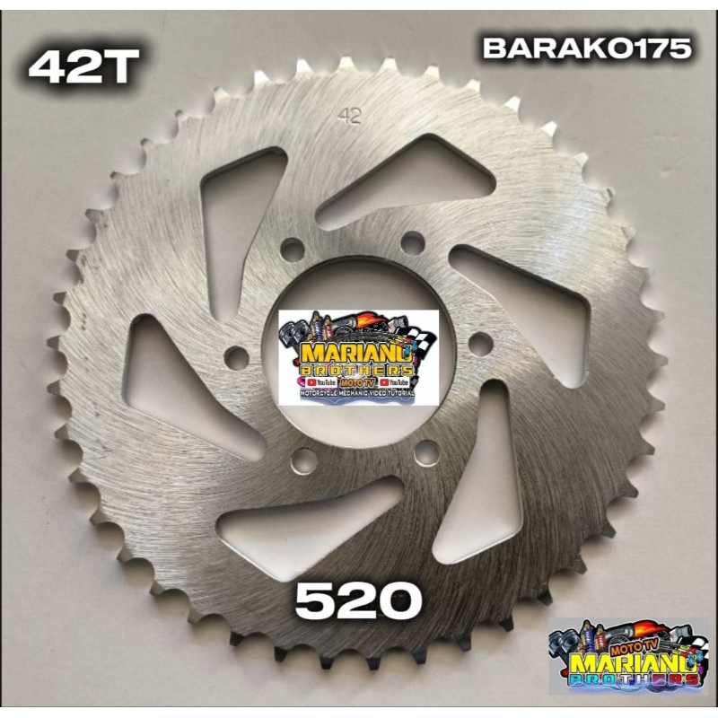 42T-520 BARAKO 175 SPROCKET | Shopee Philippines