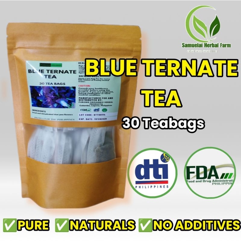 BLUE TERNATE TEA 30 TEABAGS | Shopee Philippines