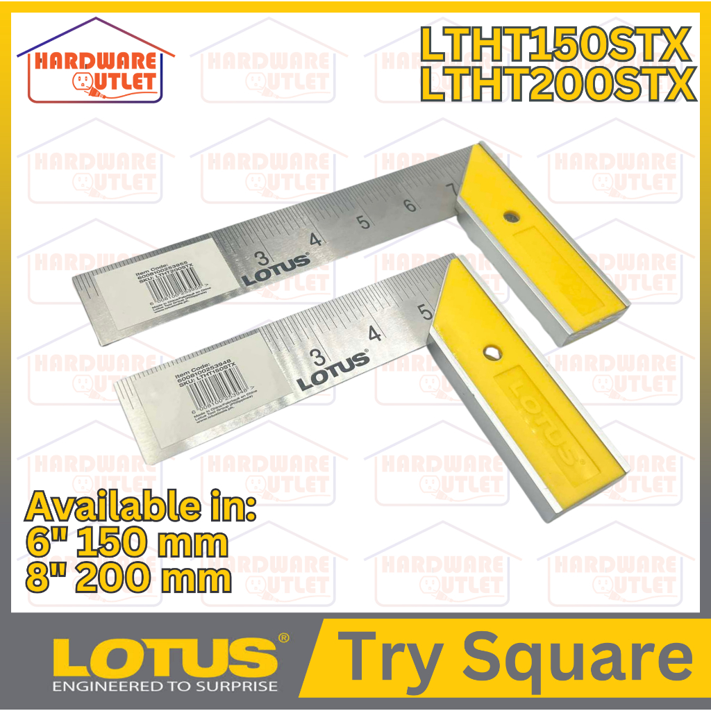 Lotus Try Square Ruler 6" Inch 8 Inch L-Square Ruler Framing Ruler ...