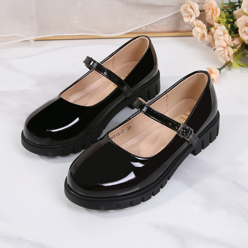 Trendy and Versatile Black Shoes School Shoes for Girls Kids 328 ...