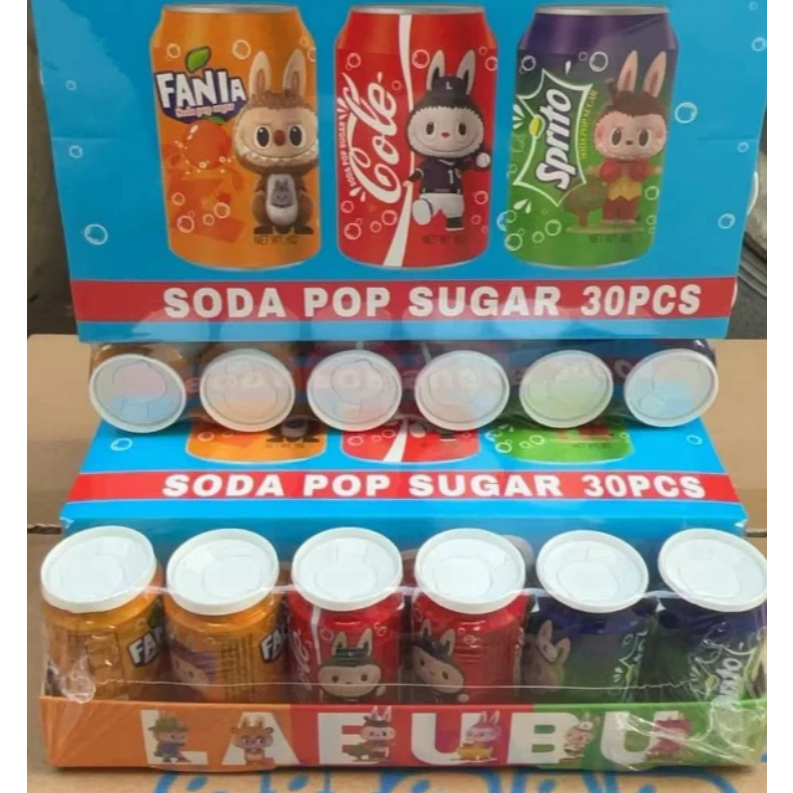 LABUBU CAN , LABUBU SODA , SODA POP SUGAR , LABUBU 30PCS (A-7289) GIVE ...
