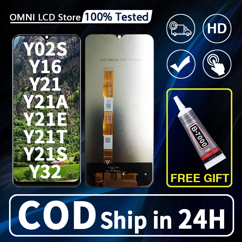 LCD For VIVO Y01 / Y02S / Y16 / Y21 / Y21A / Y21E / Y21T/ Y21S / Y32 ...