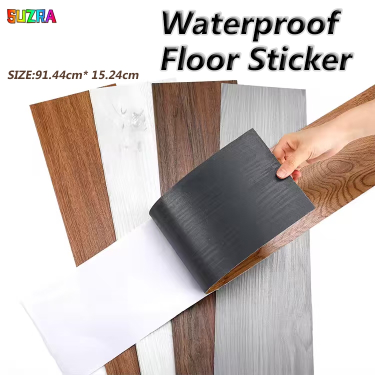 PVC Floor Sticker Removable Waterproof Vinyl Floor Home Decorative Wood ...