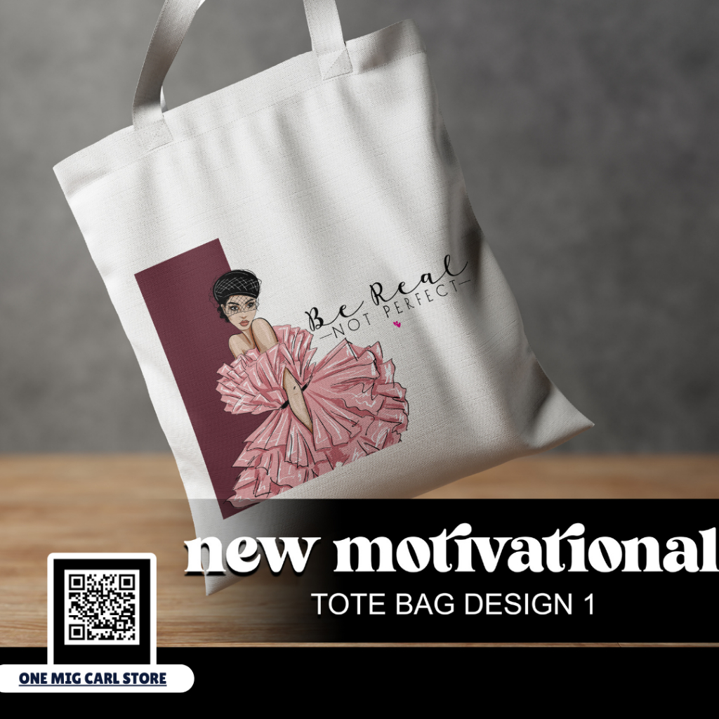 Motivational Tote Bag 12x14 - Ver. 7 (LIMITED EDITION) | Shopee Philippines
