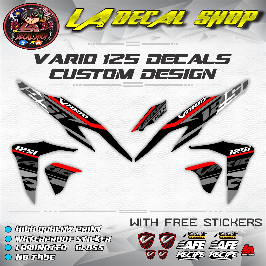Click 125i V2 Vario Decals Sticker new design - l.a decals | Shopee ...