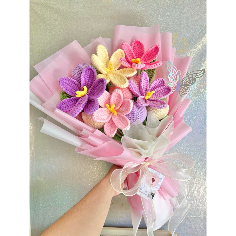 Crochet Flower Bouquet, Crochet Tulip Bouquet | Shopee Philippines