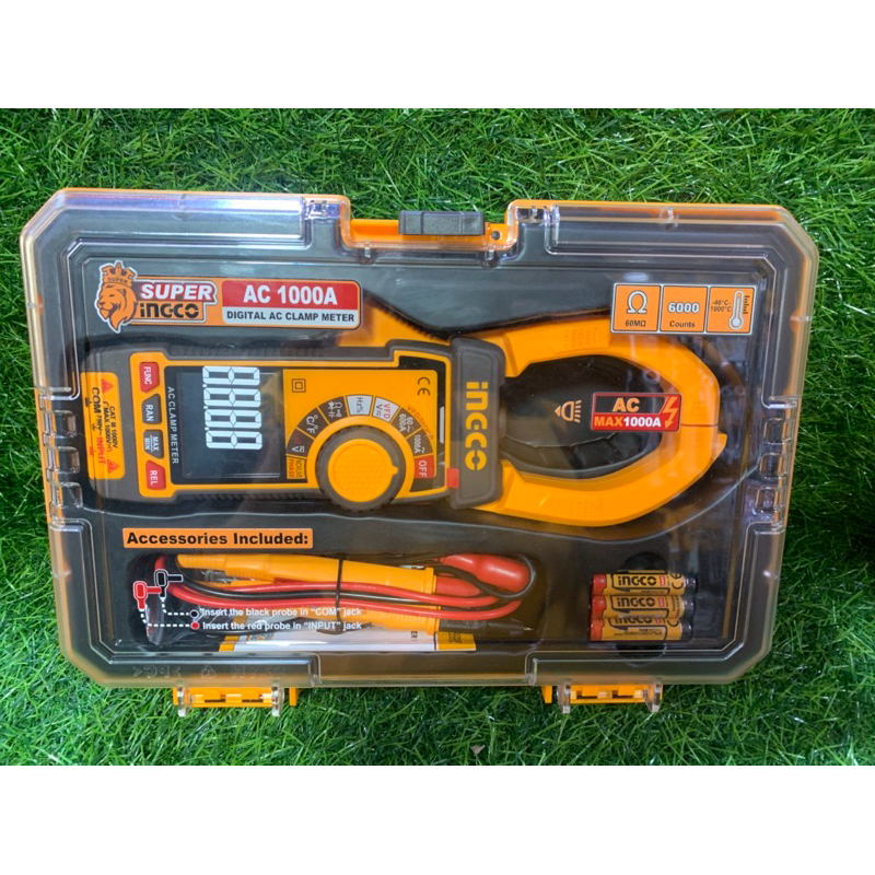 INGCO DIGITAL AC CLAMP METER 1000A DCM610001 | Shopee Philippines
