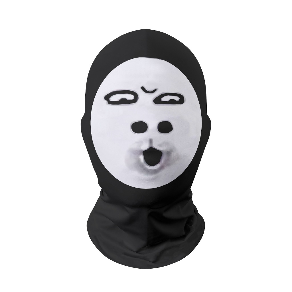 Funny mask, funny face mask, funny face costume, tricky headgear, mesh ...