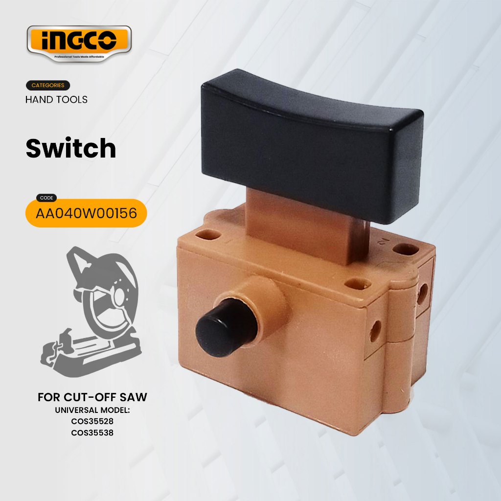 Ingco Cut-Off Saw Power Switch Replacement ON/OFF Trigger Push Button ...