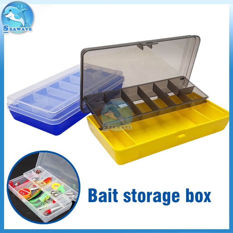 Fishing Lure Bait Tackle Bait Box Double-Layer Plastic Box Waterproof ...