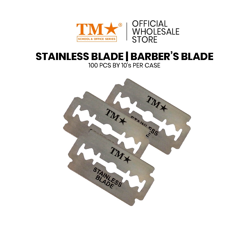 TM | 100 pcs by 10's Stainless Blade (TM-18030) | Shopee Philippines