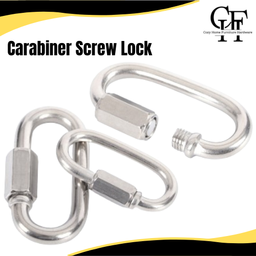 CHFH MULTIFUNCTIONAL SAFETY HOOK CARABINER SCREW LOCK | Shopee Philippines