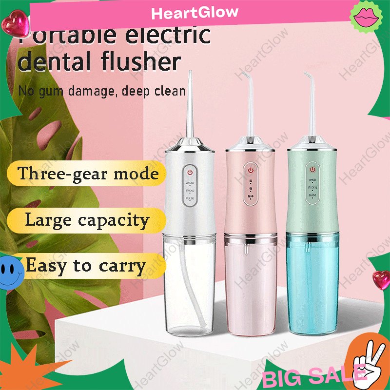 HeartGlow Water Flosser for Braces and Tonsil Stones Cleaning with 4 ...