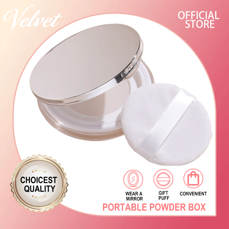 Powder Container With Mirror Compact Powder Container Loose Powder ...