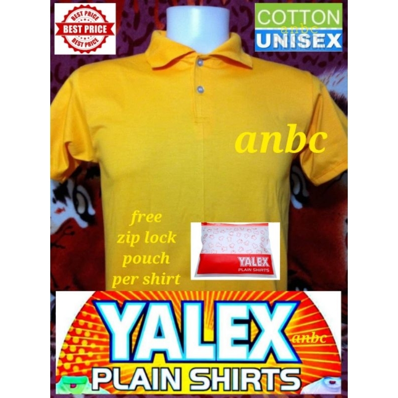 Yalex Plain Polo Shirts Yellow Gold - NO MINIMUM - adult | Shopee ...
