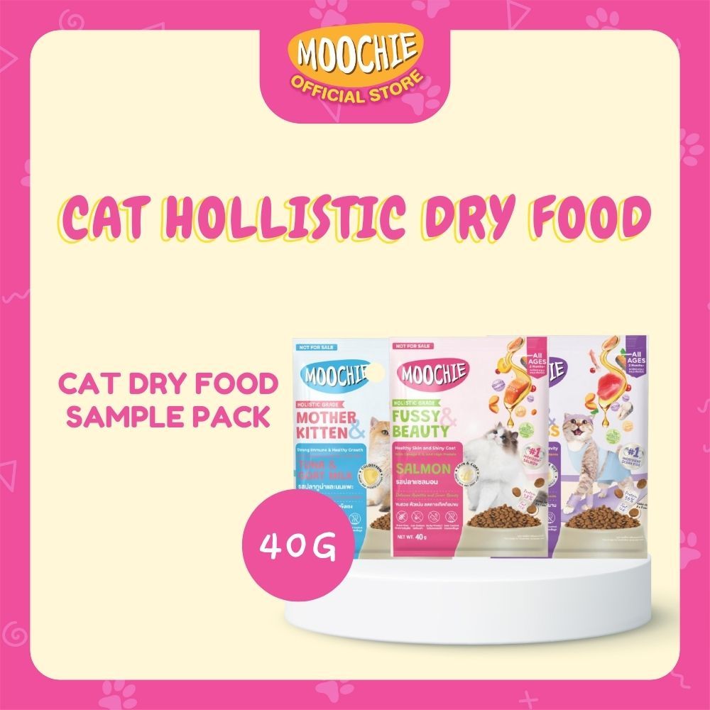 Moochie Cat Kibble Holistic Grade Dry Cat Food Sample Pack 40g [NOT FOR ...