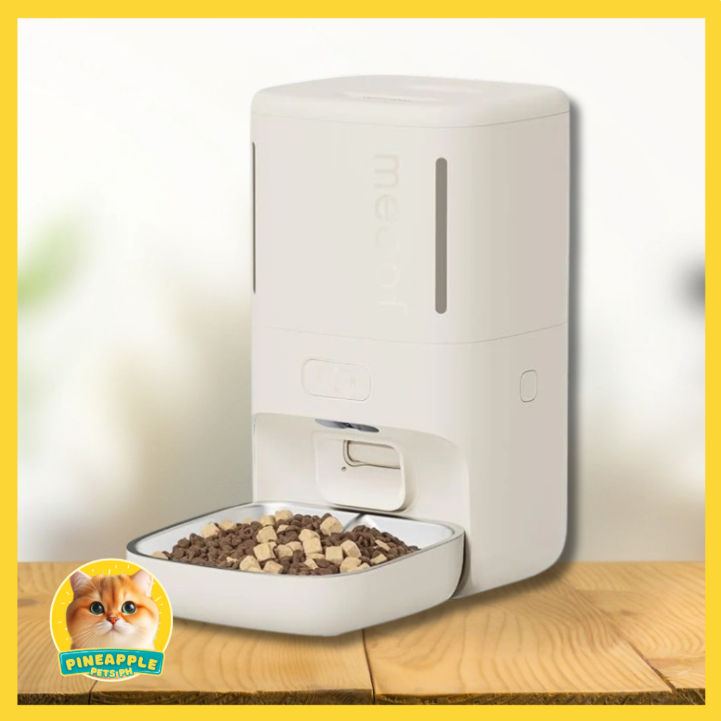 Meoof Smart Pet Feeder with Camera – 1080P HD, Wireless, Dual Chamber ...