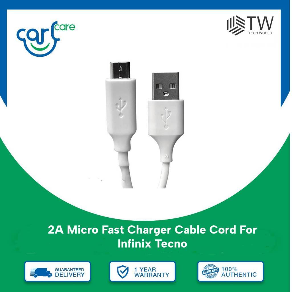 2A Micro Fast Charger Cable Cord For Infinix Tecno | Shopee Philippines