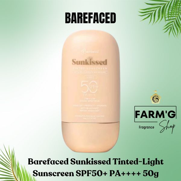 Barefaced Sunkissed Tinted-Light Sunscreen SPF50+ PA++++ 50g | Shopee ...