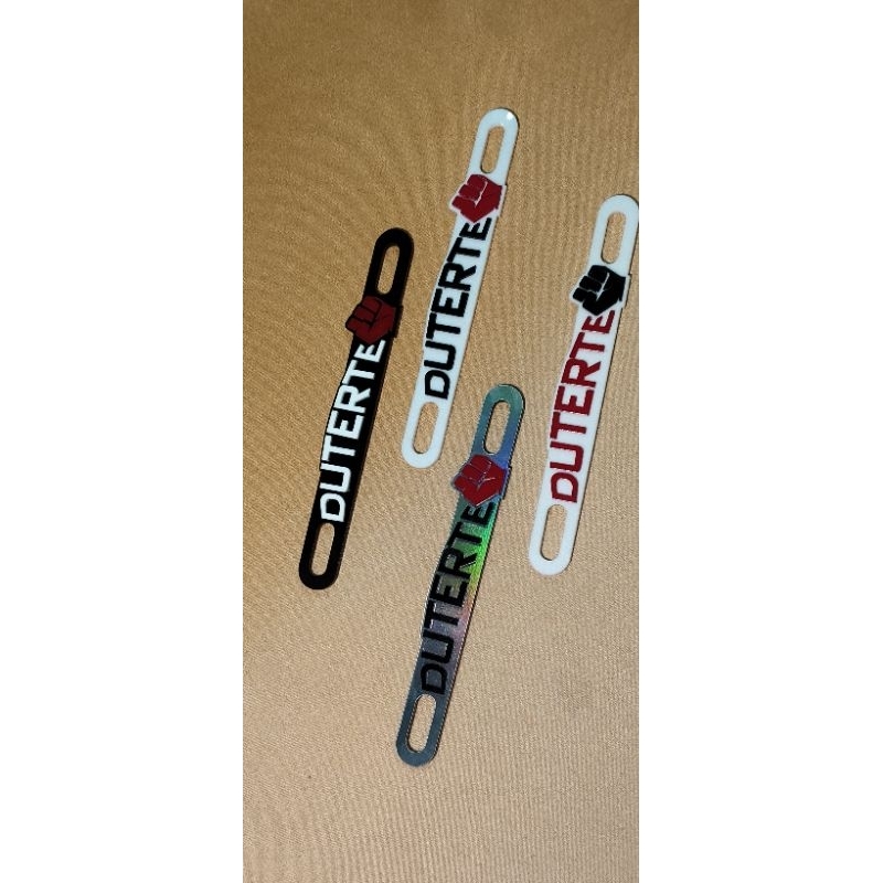 DUTERTE Acrylic platebadge (Solid supporter) | Shopee Philippines