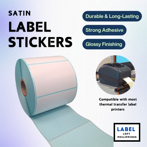 Satin Artpaper Label Stickers | 1000pcs | 1130pcs | Semi- Glossy ...