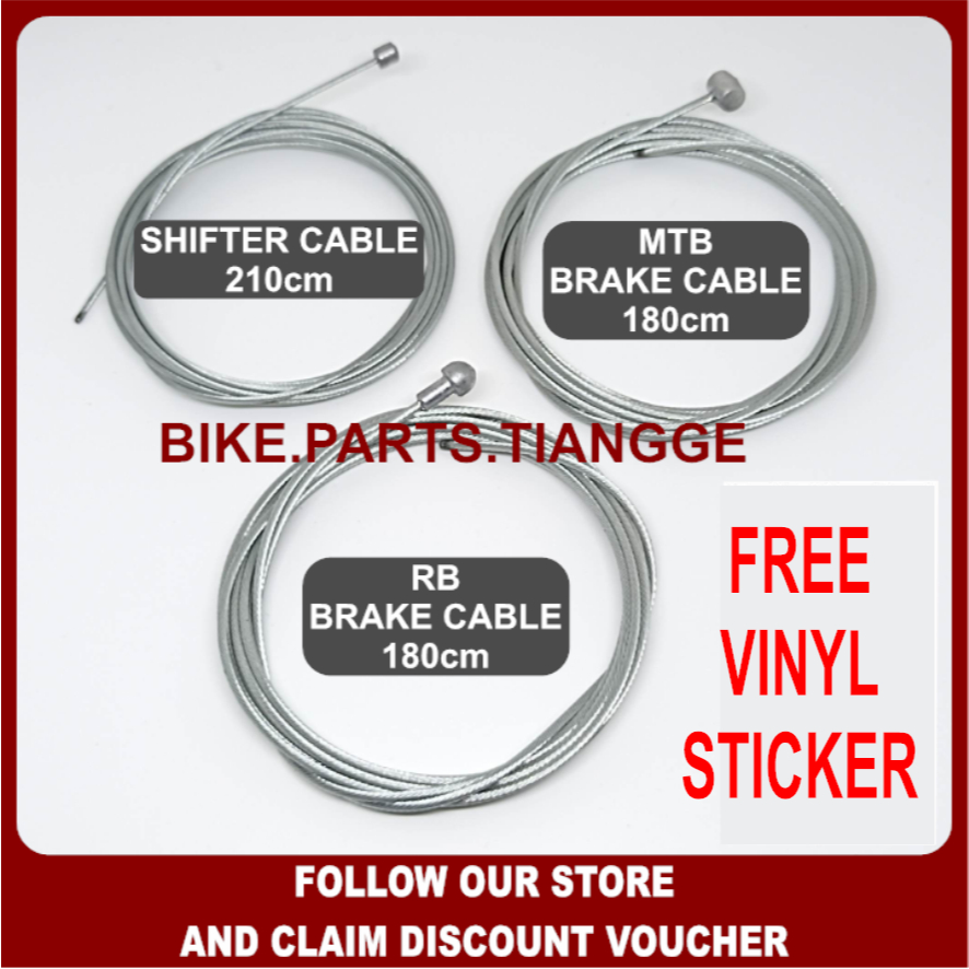 Shifter Brake Cable Stain less Inner Wire Mountain Bike Road Bicycle ...