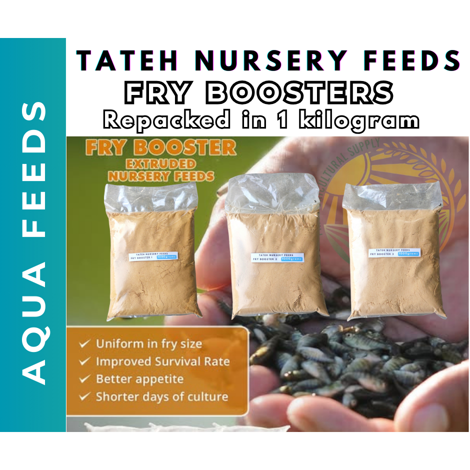 Tateh Nursery Feeds, Fry Booster 1, 2 & 3 in 1kg pack. | Shopee Philippines