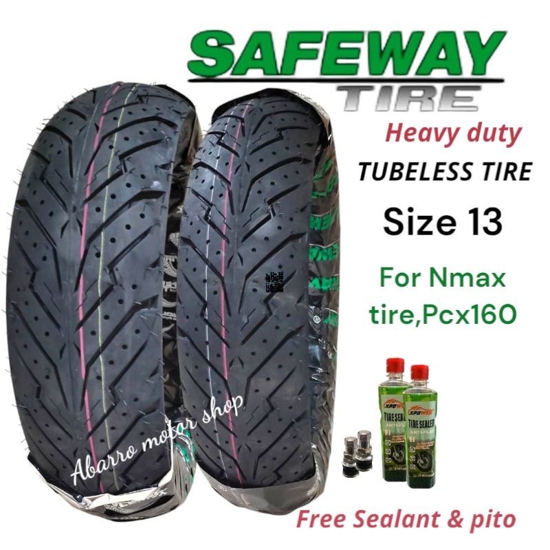 SAFEWAY TIRE TUBELESS FOR NMAX V1 V2 ADV REAR AND PCX160 REAR TIRE WITH ...