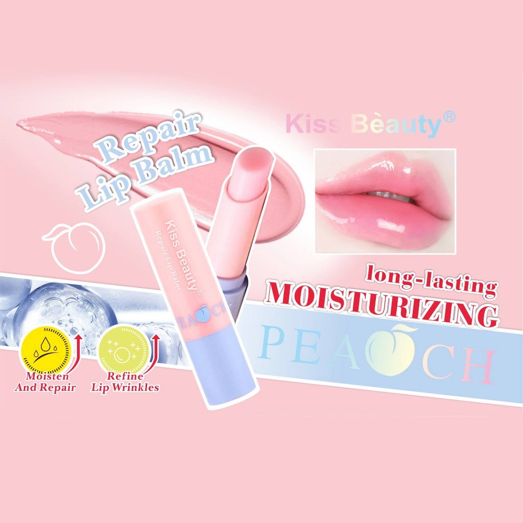 KISS BEAUTY Peach Lip Balm Moisturizing, Moisturizing, Anti-chapped Lip ...