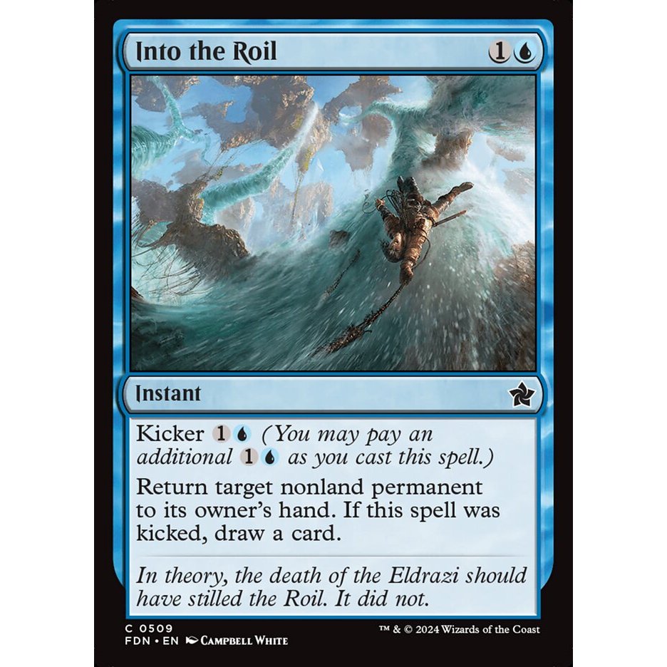 MTG Singles: Into the Roil NM Blue FDN Foundations | Shopee Philippines