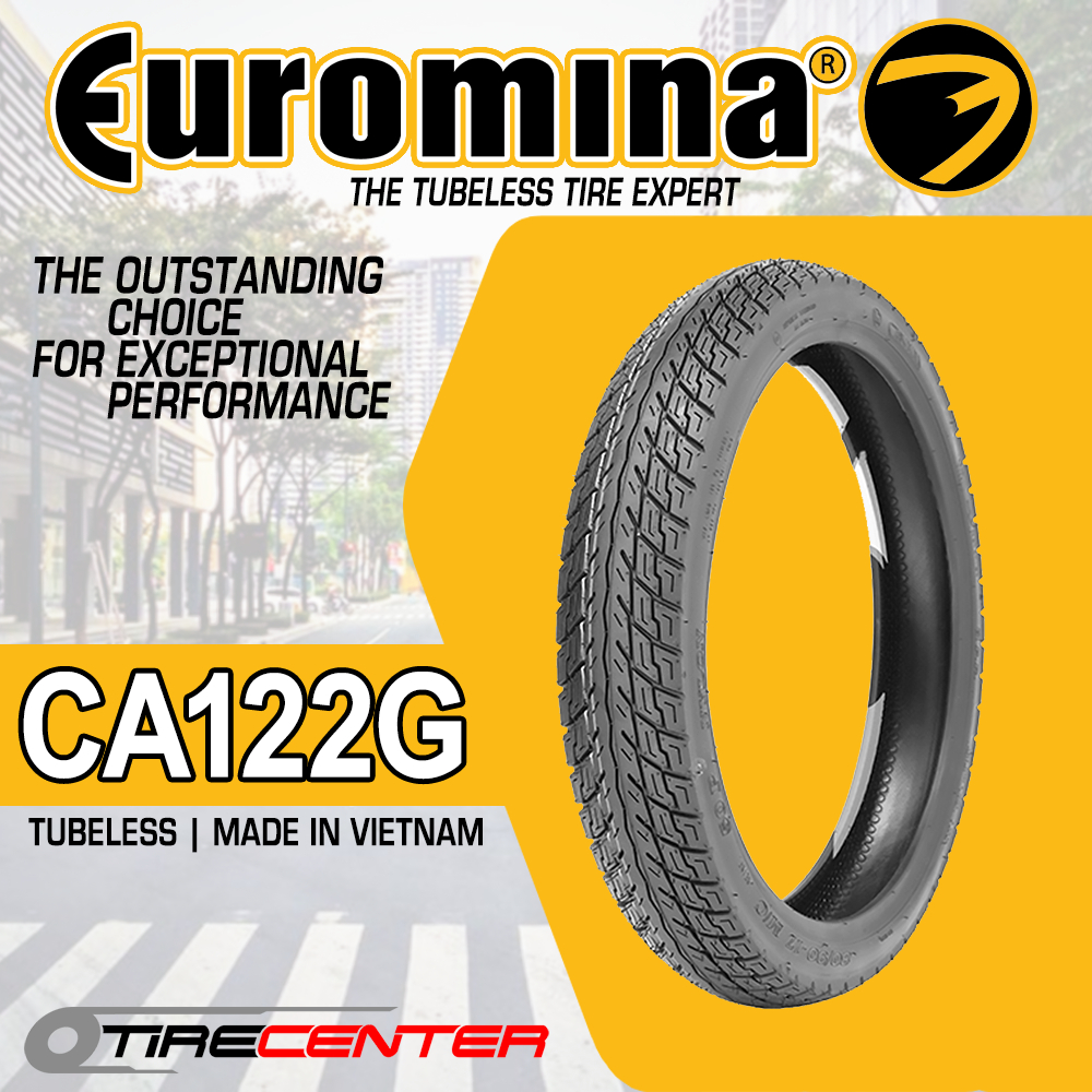 80/90-17 Euromina CA122G Tubeless Motorcycle Street Tires For Wave ...