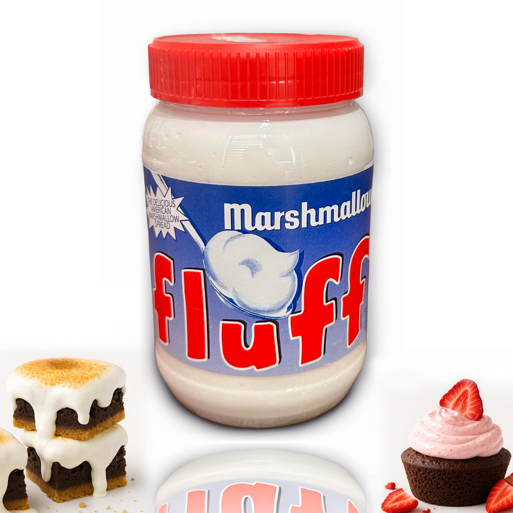 Marshmallow Fluff or Marshmallow Creme 213g - Fluffy, Smooth & Recipe-Ready for Desserts and ...