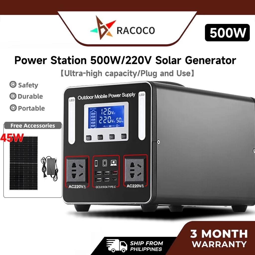 500W/288000mAh Portable Large Capacity Power Station Fast Charge Mobile ...