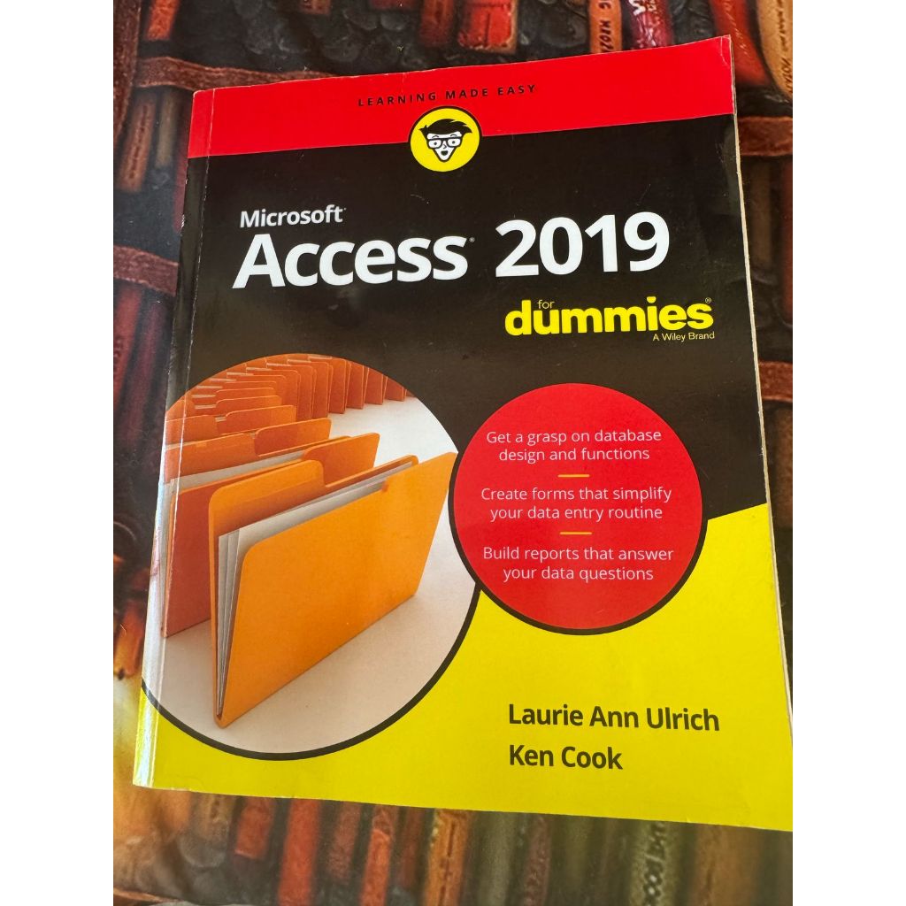 PAPERBACK 2019 Access Microsoft For Dummies Database Office Software Reference Programming Book ...