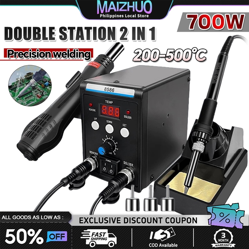 Soldering Station Soldering Iron Heat Gun 2 IN 1 Suitable For SMD/BGA ...