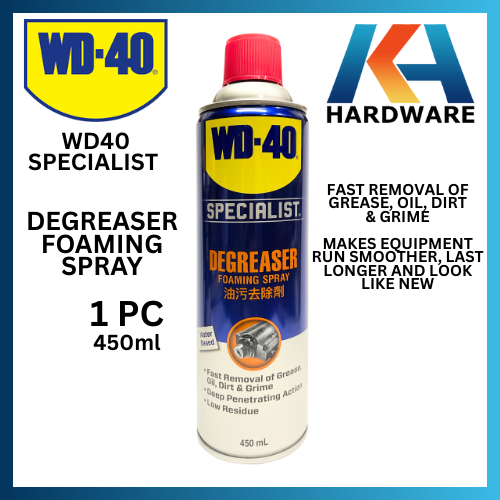 WD40 Specialist Degreaser Foaming Spray 450ml | Shopee Philippines