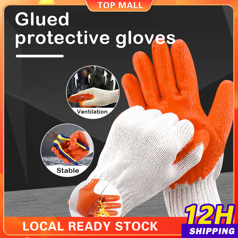 10Pairs Construction Gloves For Working Gardening Gloves With Coated ...