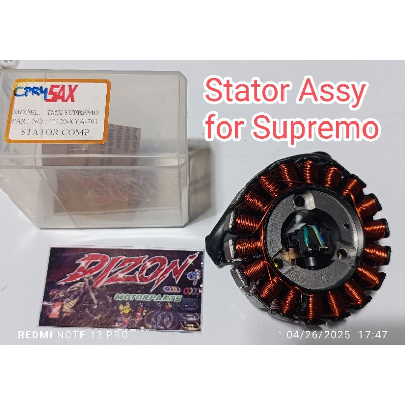 Stator Assy for Supremo SAX Brand | Shopee Philippines