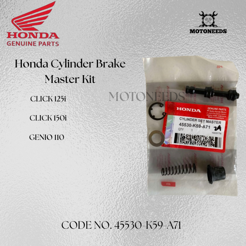 K59 Honda Cylinder Brake Master Repair Kit Click 125i v2 / Click 150i ...
