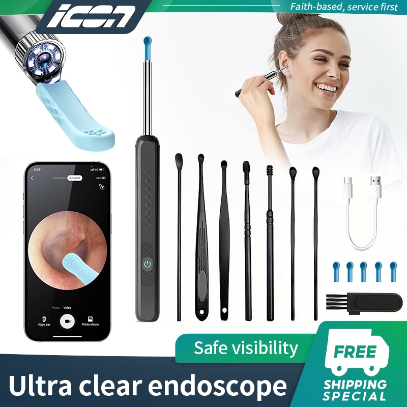 ICON Visual ear cleaner HD cleaning kit Ear wax remover Intelligent ...