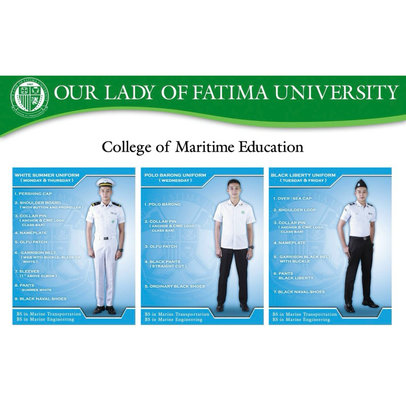 QUALITY OLFU MARITIME EDUCATION UNIFORM | FAST SHIPPING | OUR LADY OF ...
