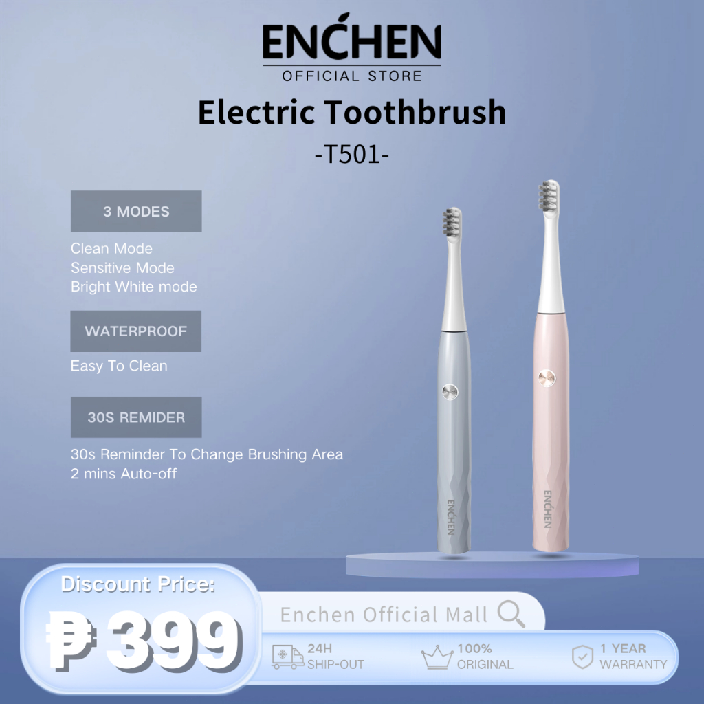 Enchen Sonic Electric Toothbrush 20000 Times/Min High Frequency ...