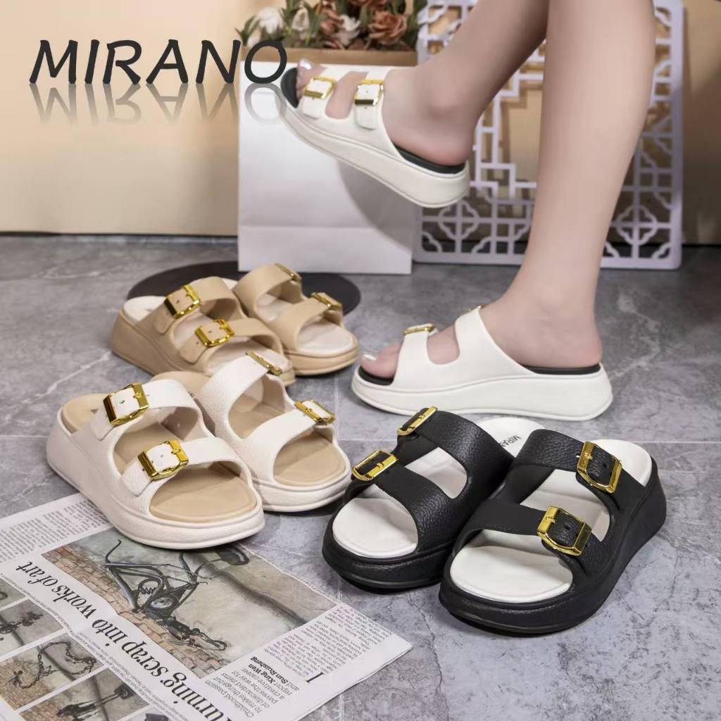 Beach Summer Slippers For Ladies With Gold Buckle | Shopee Philippines