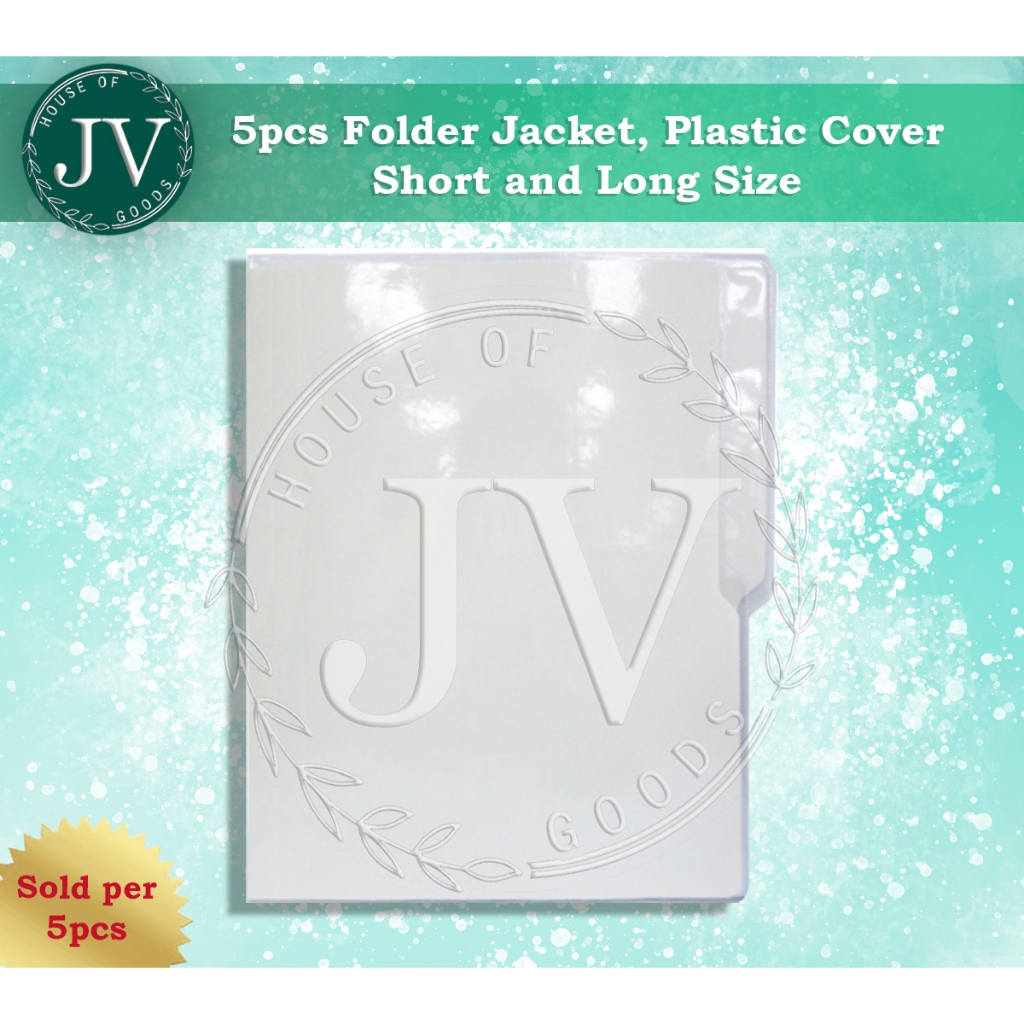 5pcs Folder Jacket Only, Plastic Cover Short and Long Size | Shopee ...