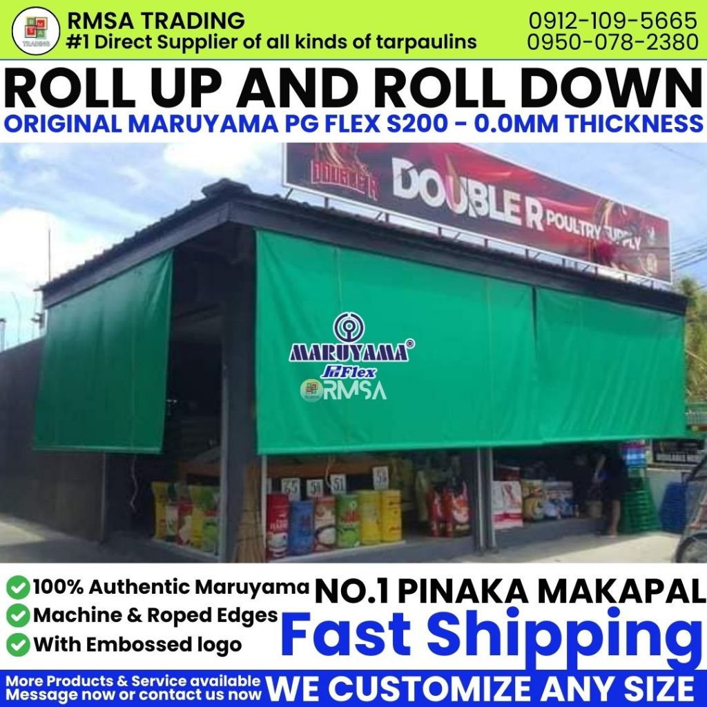 RMSA | 5x13ft "FS" ORIGINAL MARUYAMA PG FLEX S200 ROLL UP & DOWN W ...