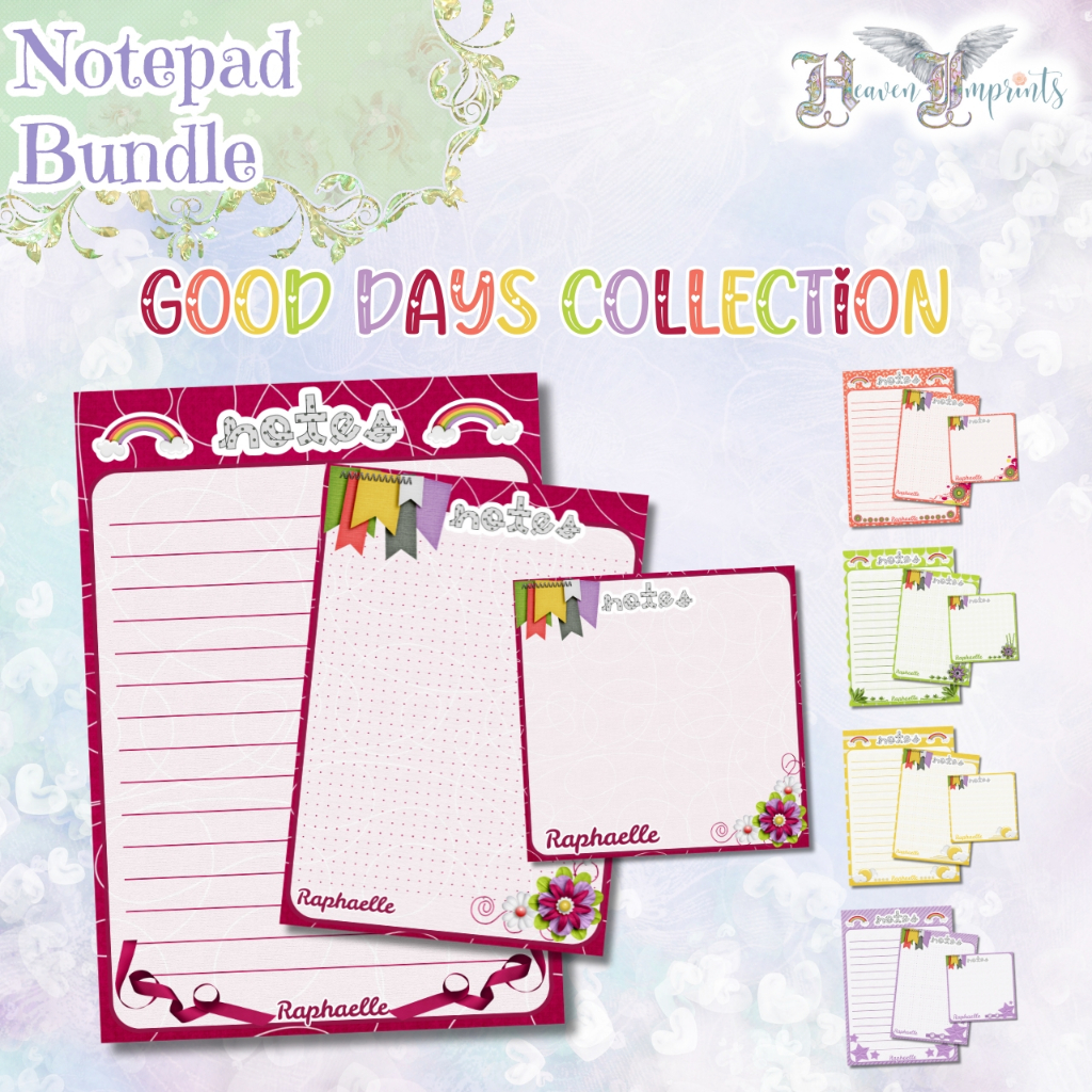 Notepad Bundle | Personalized Tear-Off Memo Pad & Sticky Notepad - Good ...