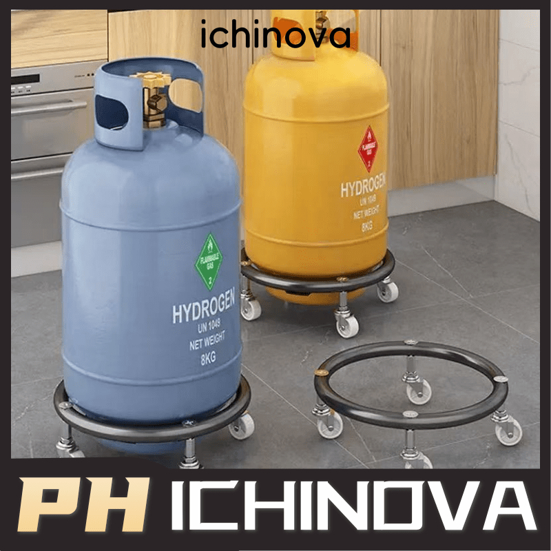 ICHINOVA Gas Tank Rack With Wheels Moveable Rolling Tray landege ...