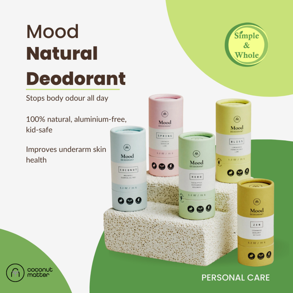 Coconut Matter Mood Natural Deodorant 35g | simpleandwholeph | Shopee ...