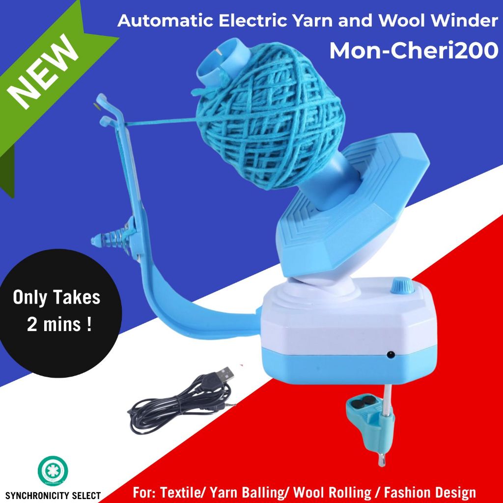 MonCheri200 Automatic Electric Yarn Winder Wool Baller Yarn Cake ...